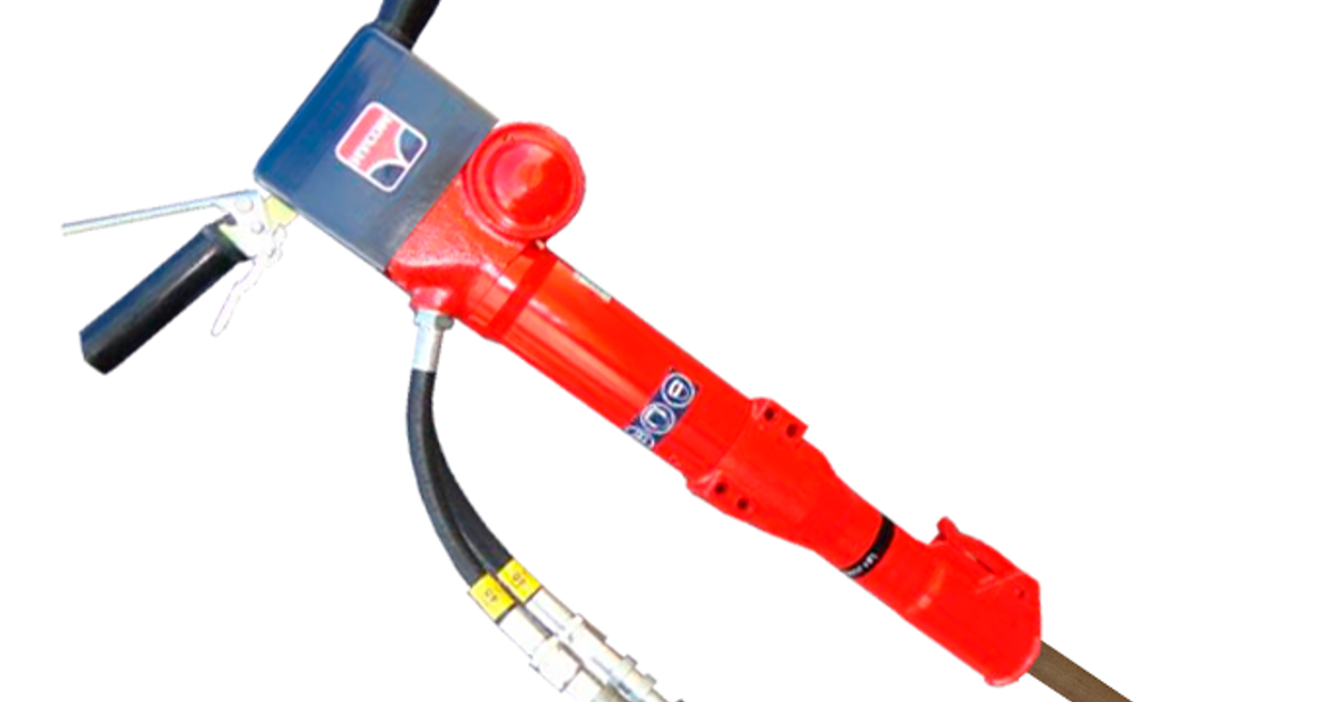 HYCON's most powerful handheld hydraulic breaker - HH35